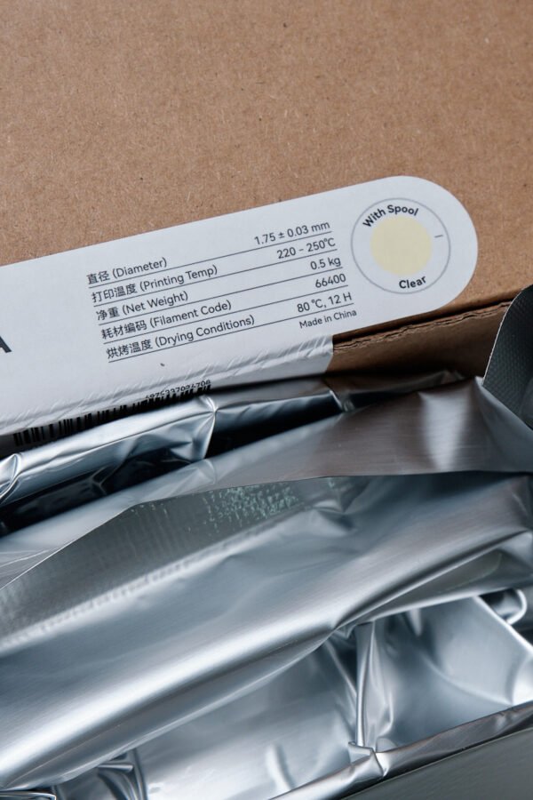 Bambu Lab Clear PVA Support Filament 0.5KG 1.75MM with Spool - Voxelfuse3d